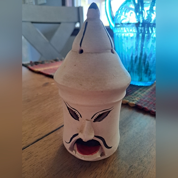 Art | Vtg Incense Burner Kabuki Scary Face With Tongue Pottery Mini ...